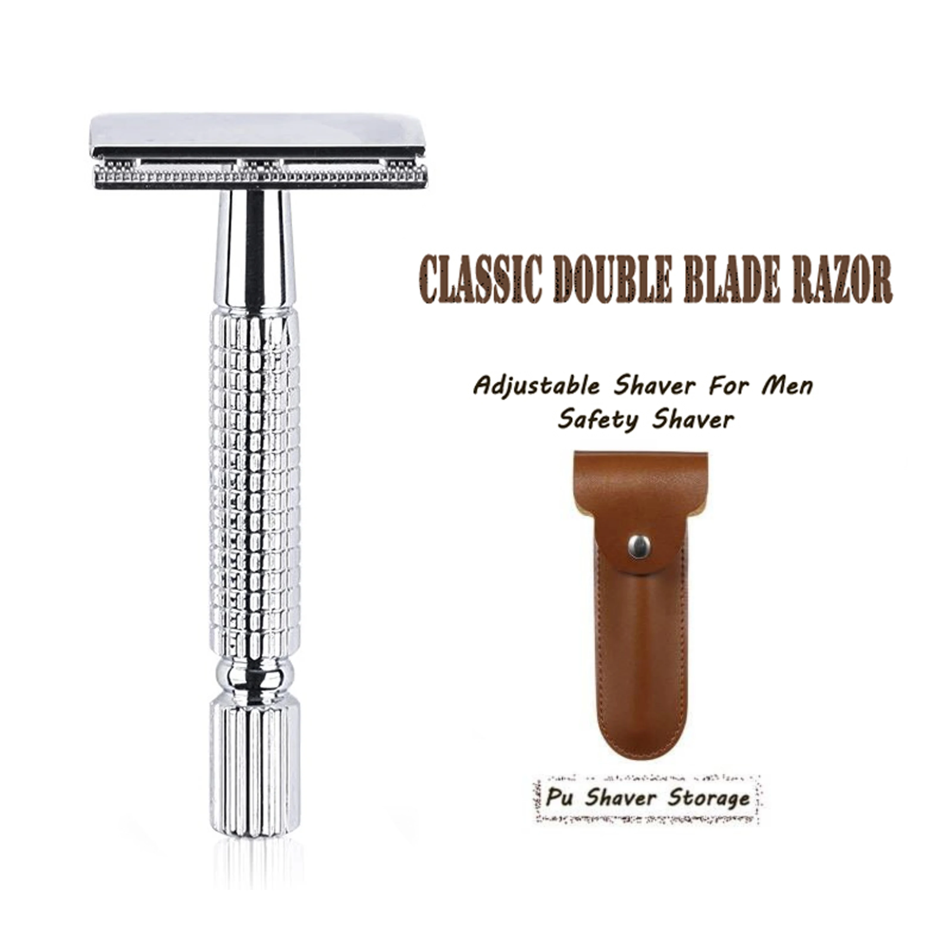 New-Double-Edge-Safety-Razor-Portable-Detachable-Mens-Womens-Hair ...