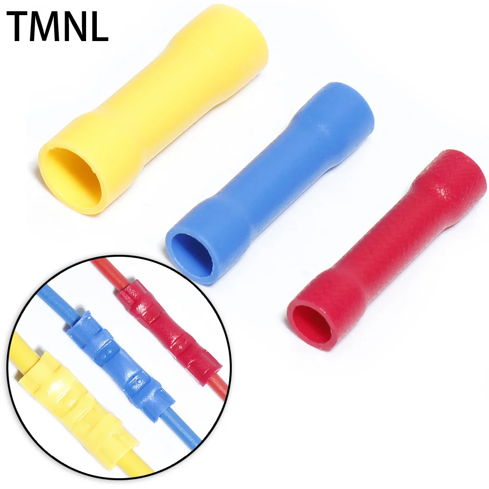 Terminals Electrical Wire Cable Connector Butt Crimped pressure cold ...