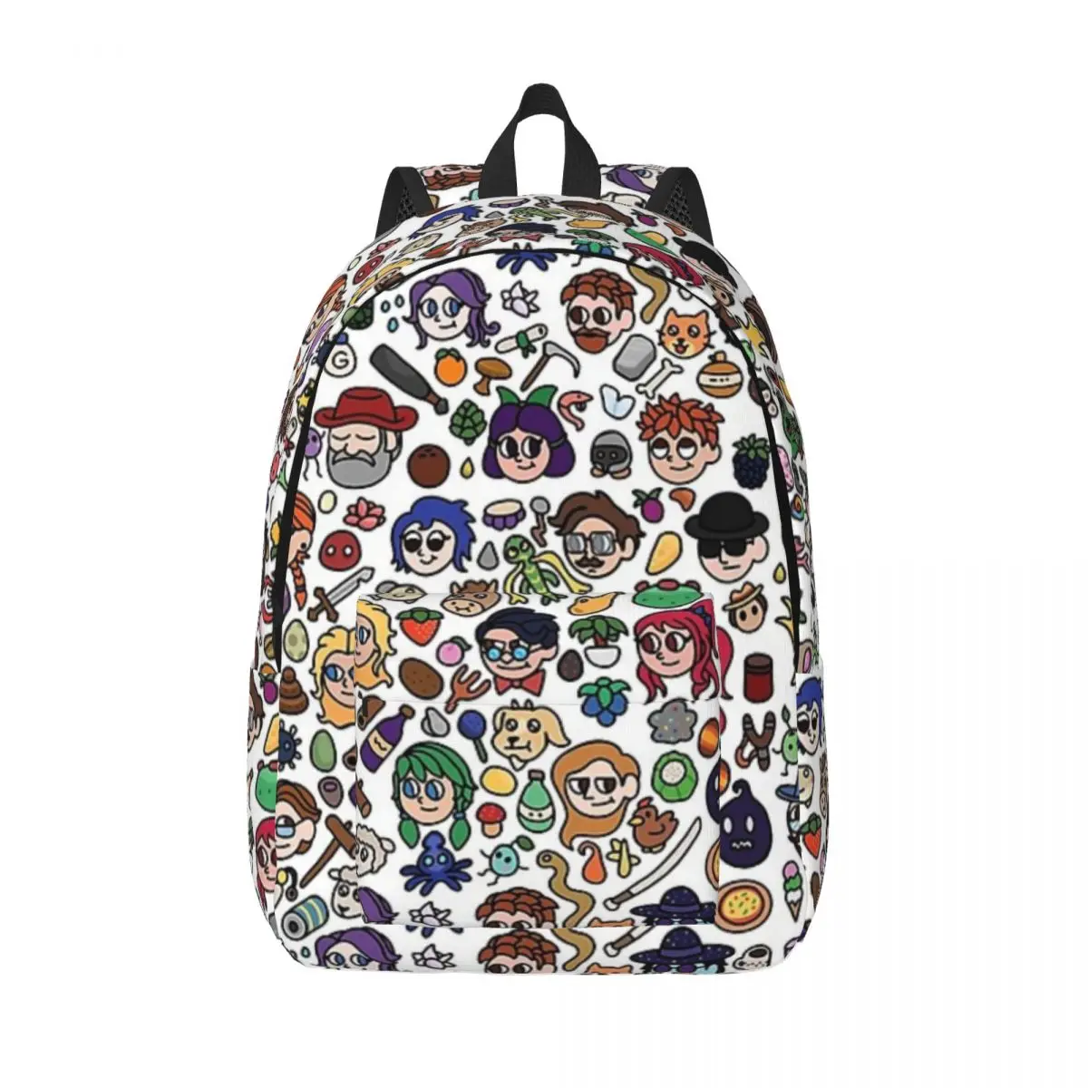 Stardew-Valley-Doodle-Woman-Small-Backpacks-Bookbag-Waterproof-Shoulder ...