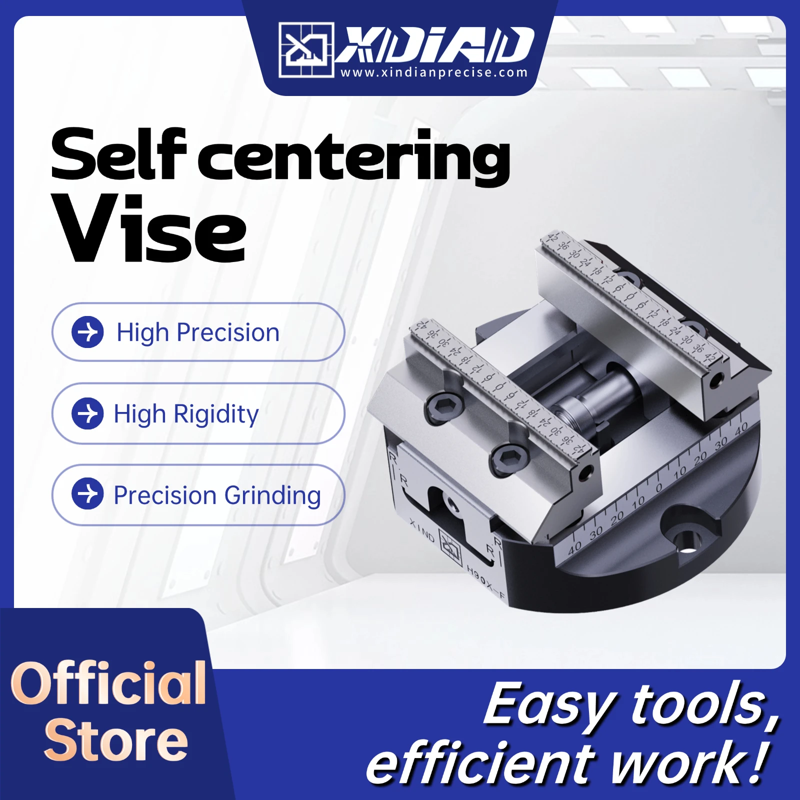 Self-centering-vise-CNC-machining-center-precision-fixture-four-axis ...