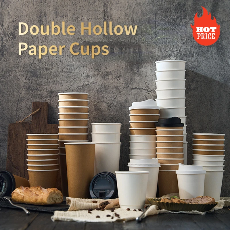 Disposable-Paper-Cups-Thickened-Double-layer-Coffee-Milk-Hot-Drink ...