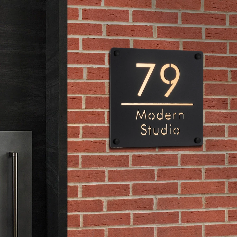 Modern-Door-Plates-Customized-3D-Cut-House-Number-Street-Address-Family ...