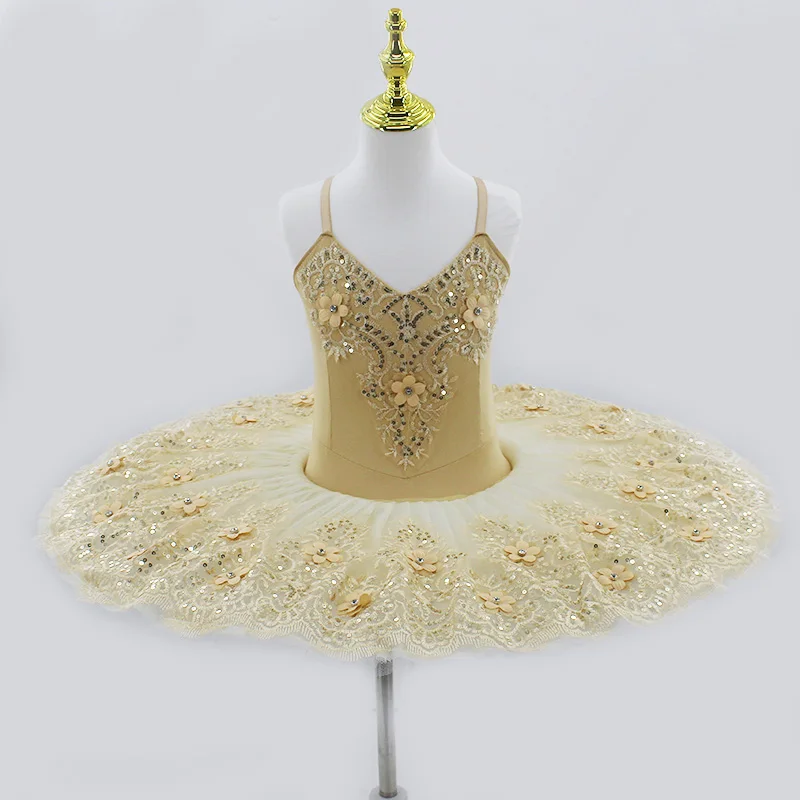Champagne-Professional-Ballet-Tutu-Girls-Platter-Pancake-Tutu-Ballerina ...