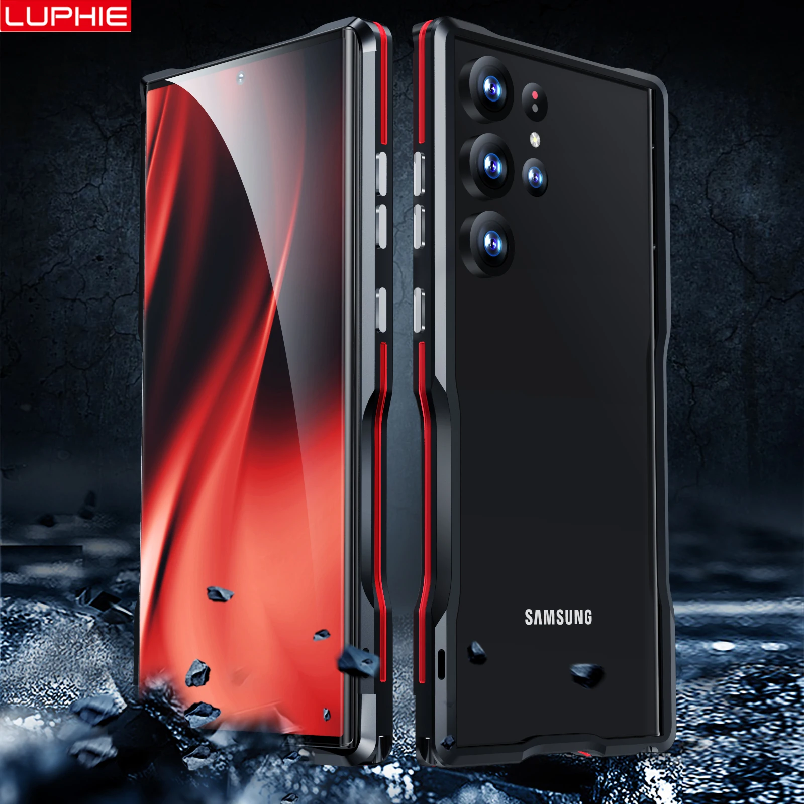 Luphie-Metal-Frame-For-Samsung-Galaxy-S23-Ultra-Aluminum-Alloy-Case ...