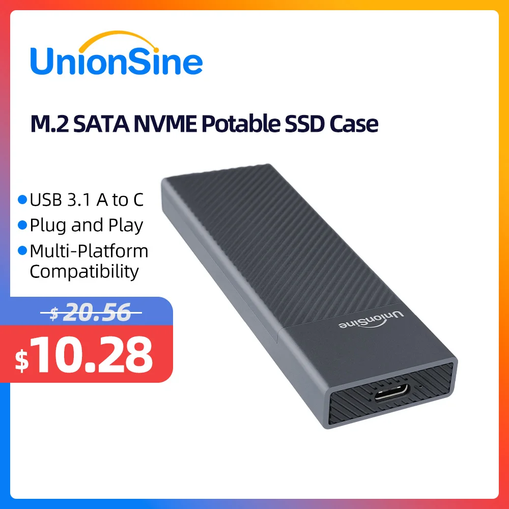 UnionSine-S7-M-2-SATA-NFGG-Solid-State-Drive-Enclosure-USB3-1-5Gbp-SSD ...