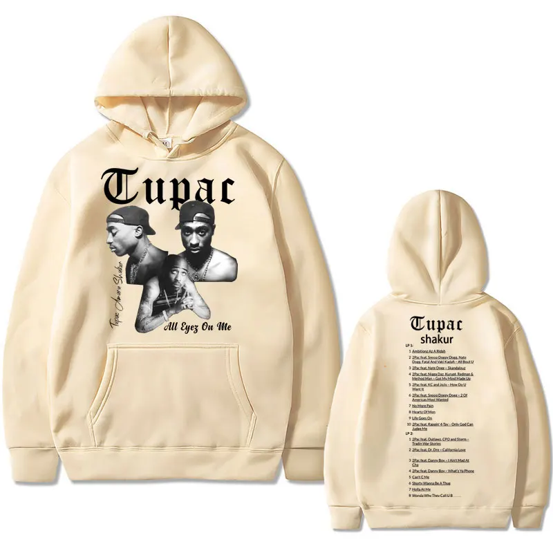 Sudadera con capucha de rapero Tupac 2Pac para hombre y mujer, ropa de ...