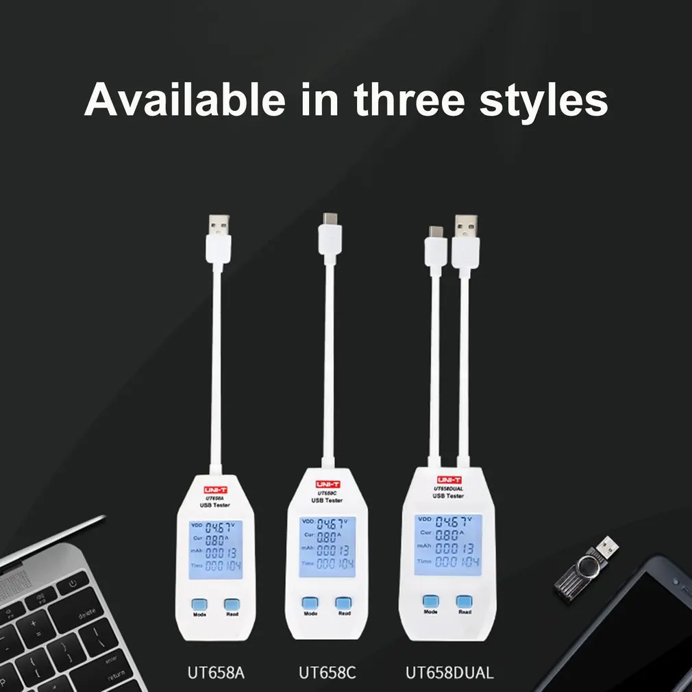 Uni-t Usb Tester Ut658a Voltage And Current Monitors Volt Ampere ...