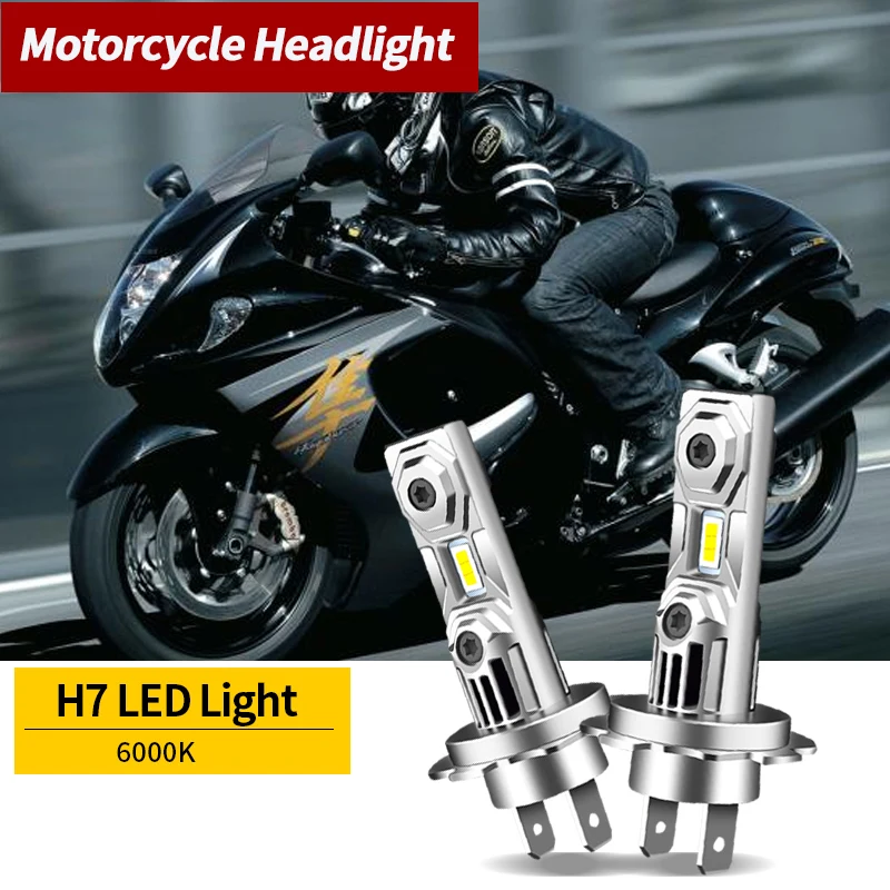 H7 6000k White Motorcycle 30w Led Headlights Fit For Suzuki Gsx1300r ...