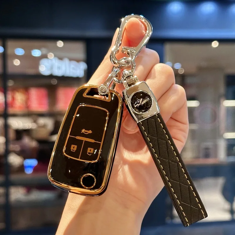 Car-Key-Fob-Case-Cover-with-Keychain-For-Vauxhall-Opel-Astra-Insignia ...