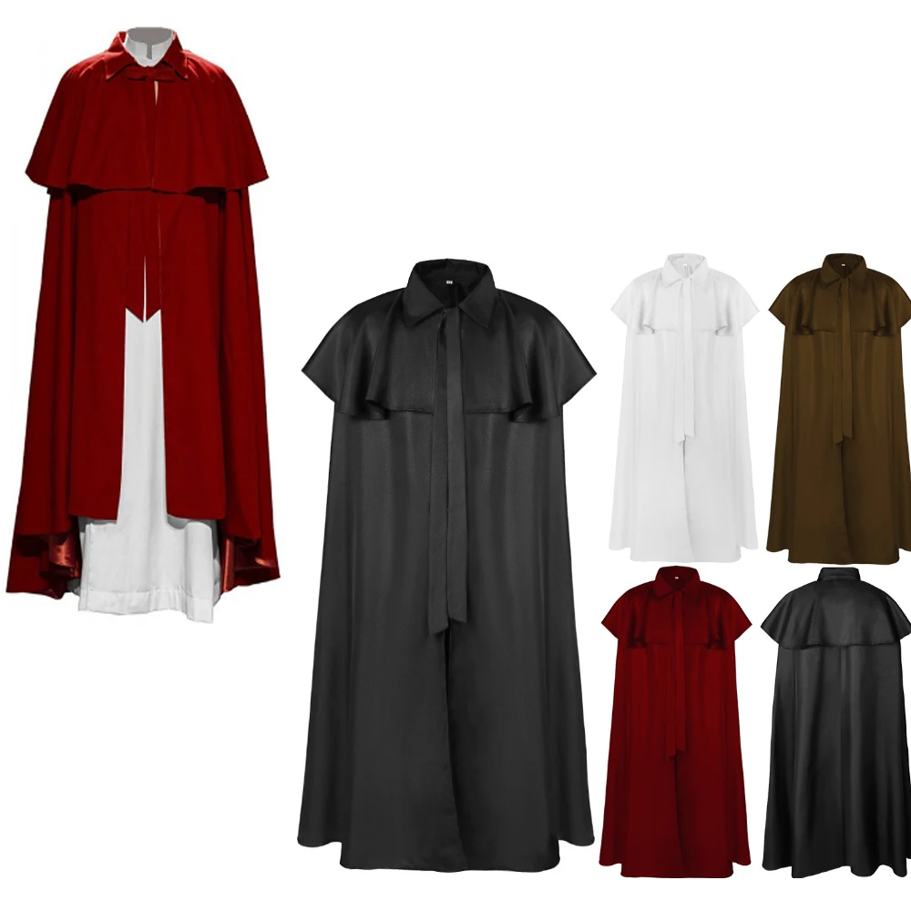 Unisex-Halloween-Priest-Layers-Cloak-Turn-Down-Collar-Pastor-Church ...