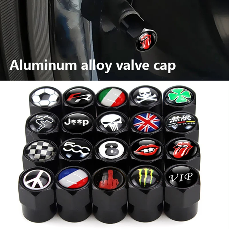 4-Pcs-Car-Tire-Valve-Stems-Caps-Style-Tire-Hexagonal-Valve-Cap-Aluminum ...