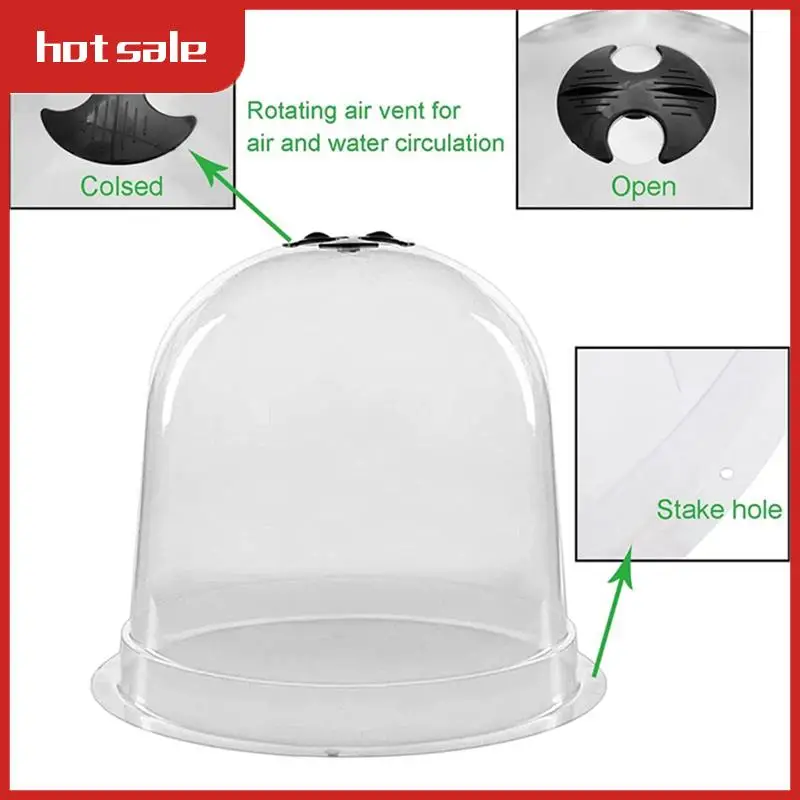 12Pcs Reusable Plastic Greenhouse Garden Plant Bell Cover Dome Frost ...