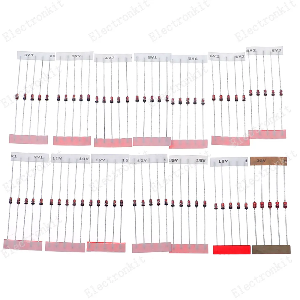 70pcs-lot-14value-1w-Zener-Diode-Assorted-Kit-1N4728A-1N4751A ...