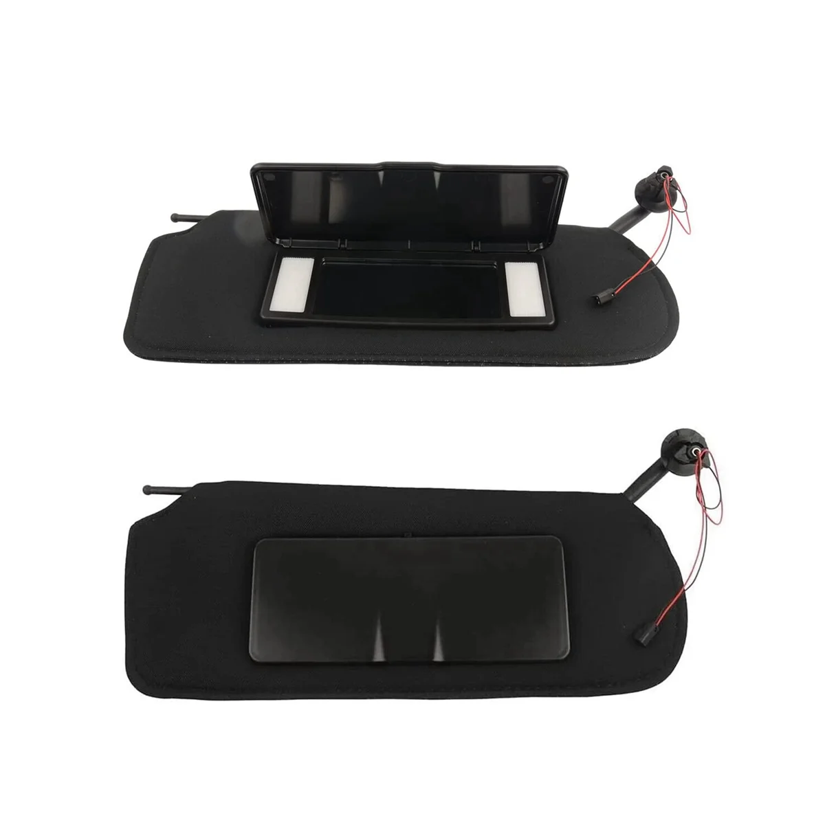 Car Front Sunvisor Sun Visors with Mirrors & LED Lights for Chevrolet ...