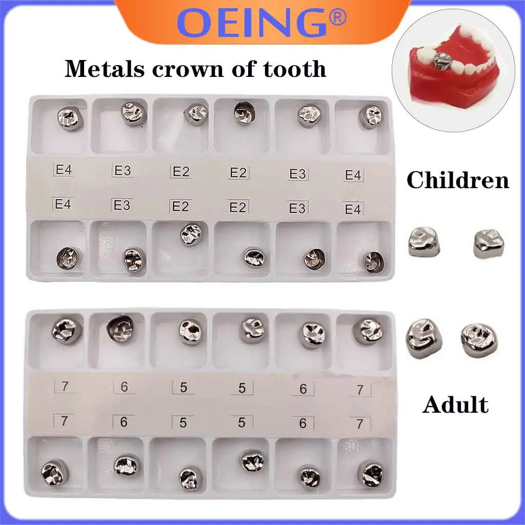 Corona-de-Metal-preformada-Dental-para-adultos-y-ni-os-dientes-molares ...