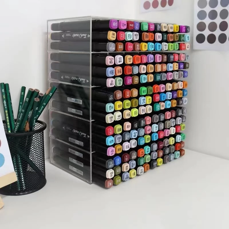 Student-Desktop-Marker-Organizer-Storage-Box-Stationery-Box-Children-s ...