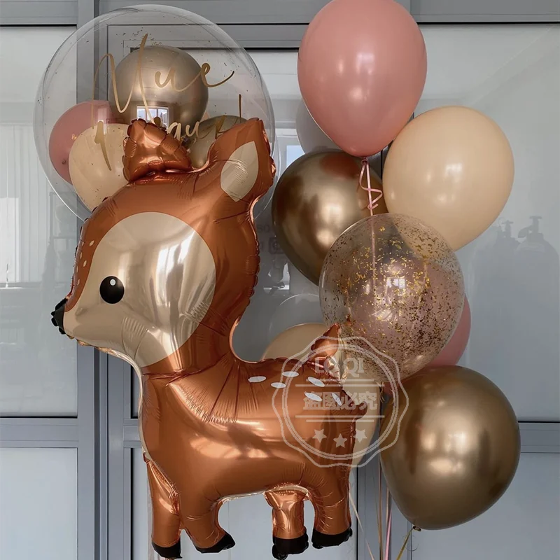 1set Large Jungle Deer Foil Balloon Adult Kids Birthday Decoration ...
