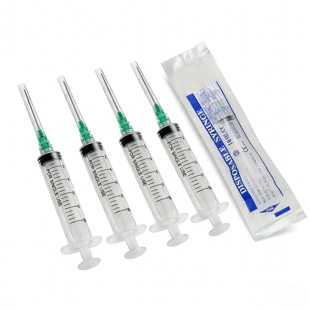 50/100 unidades de jeringas veterinarias estériles desechables de 10 ml ...