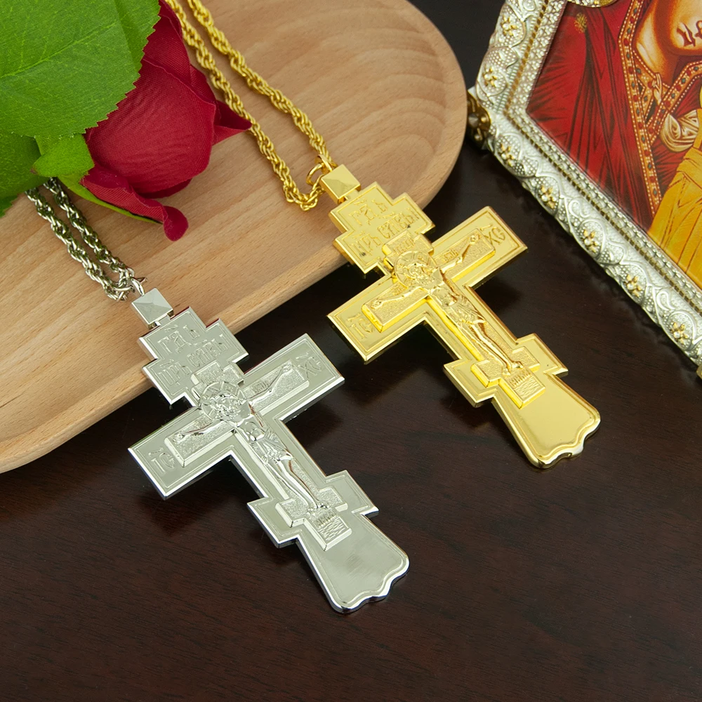 Orthodox-Jesus-Cross-Pendant-Church-Pastor-Chest-Pendant-Religious ...