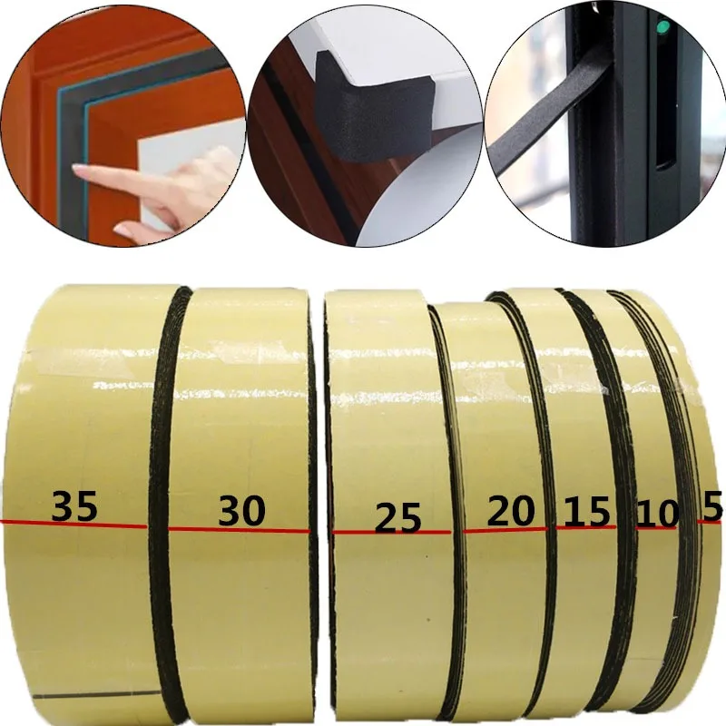 1roll Strong Adhesion EVA Foam Sponge Rubber tape Waterproof window ...