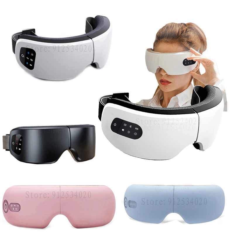 Smart Eye Massager Airbag Air Pressure Bag Eye Mask Care Vibrator Hot ...