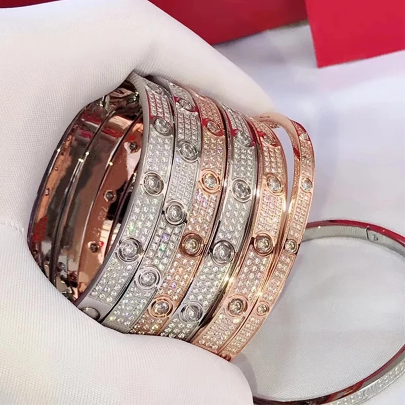 Hangke1989 Silver High Quality Stainless Steel Jewellery Girl Bangles ...