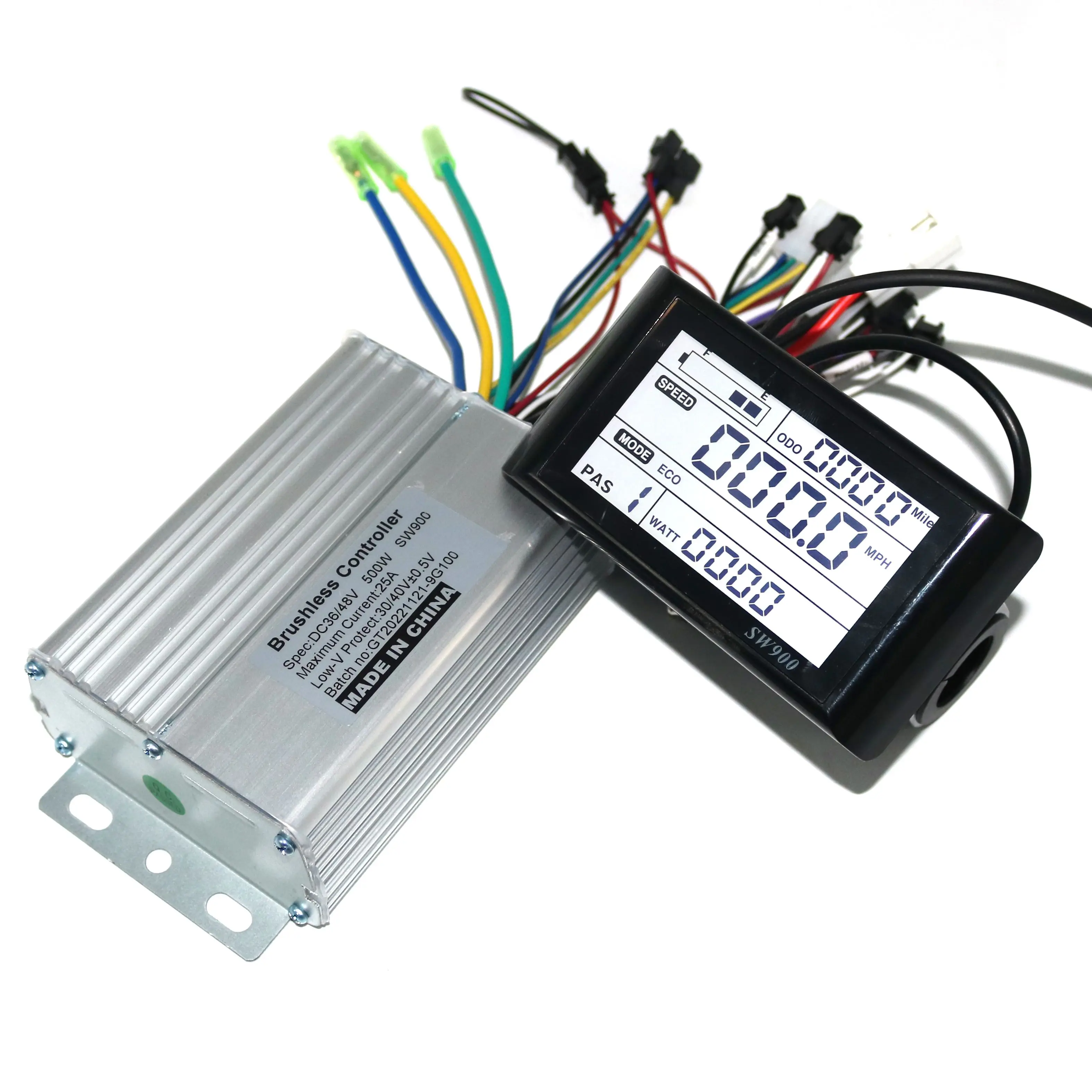 GREENTIME 36V 48V 500W 25A Brushless DC Motor Controller Ebike ...