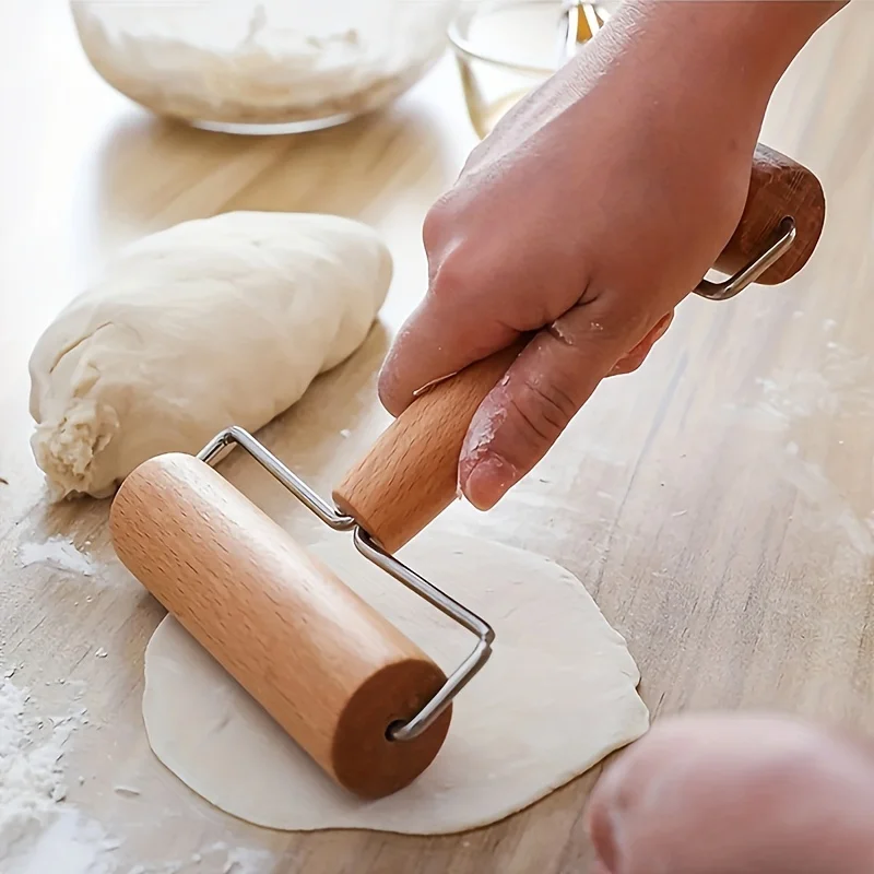 1pc-Small-Rolling-Pin-Wooden-Dough-Roller-Non-Stick-Pizza-Roller-Dough ...