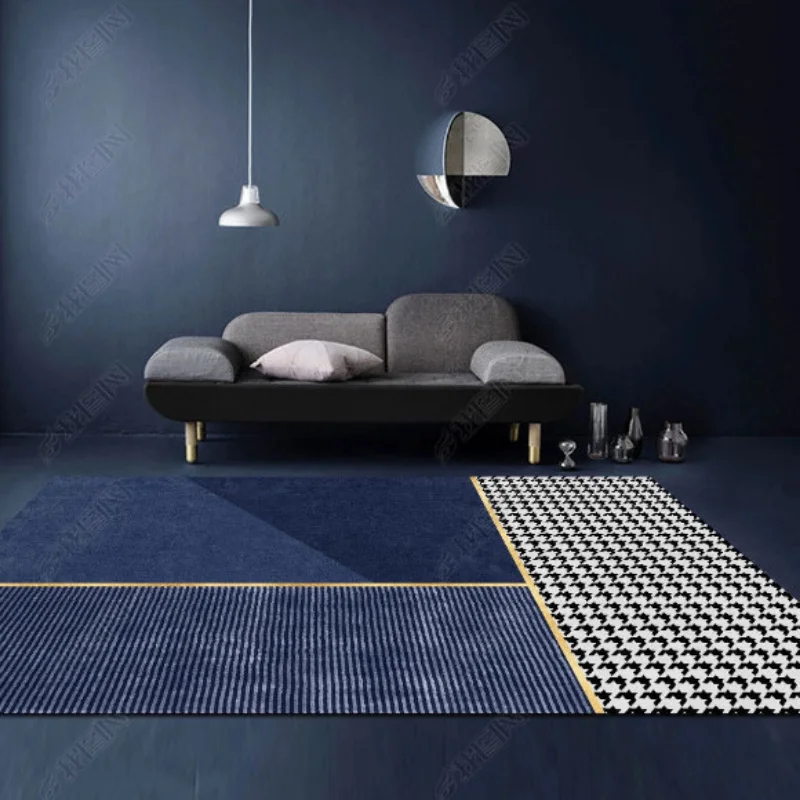 Carpets Large Blue Living Room | Navy Blue Living Room Carpet - Nordic ...