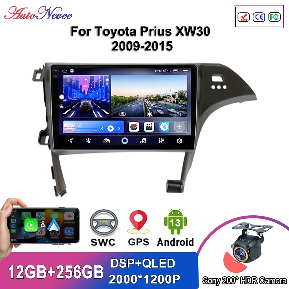 Android-13-Multimedia-For-Toyota-Prius-XW30-2009-2015-Car-Player-GPS ...