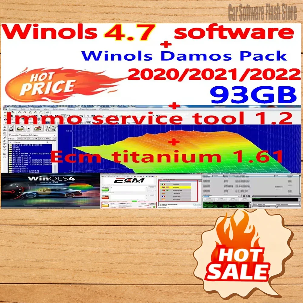 Newest winols 4.7+ 93GB winols damos BIG PACK (NEW) 2020 2021 2022+ ECM ...