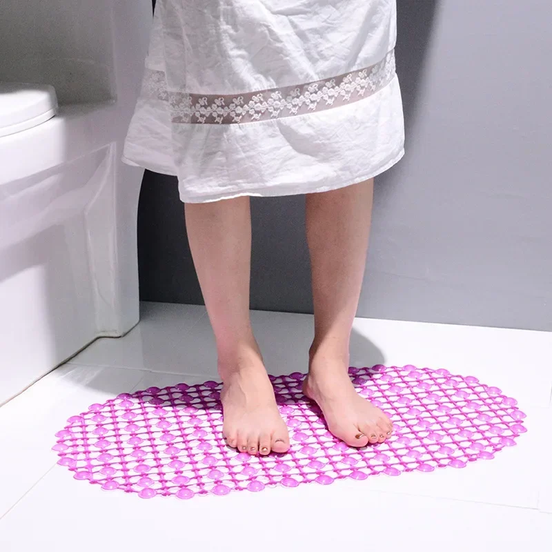 1PC-PVC-Anti-skid-Bath-Mats-Rectangle-Soft-Shower-Bathroom-Massage-Mat ...