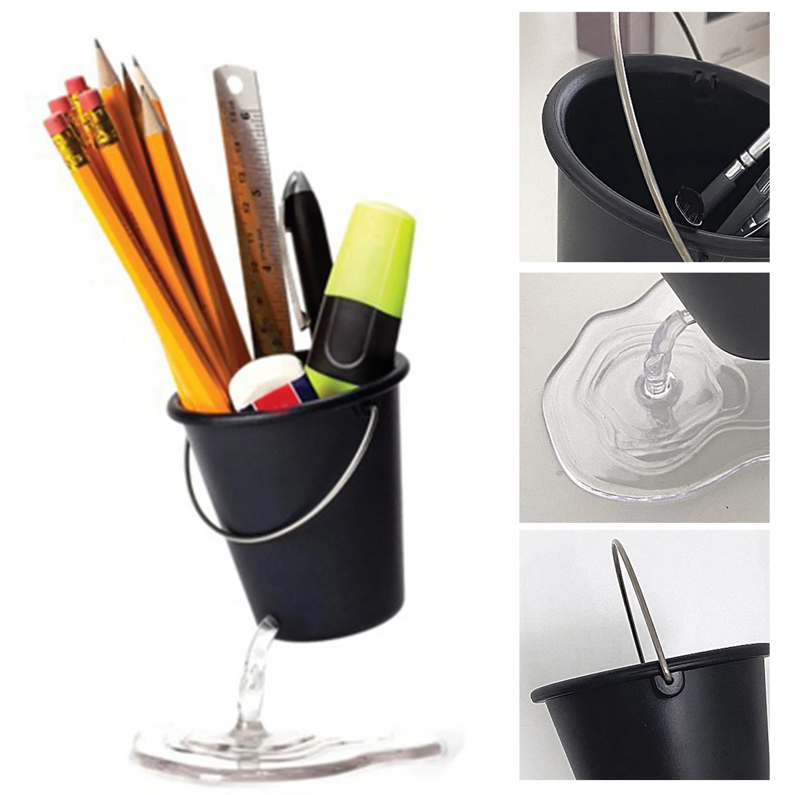 Floating-Pen-Holder-Case-Bucket-Pencil-Container-Desk-Accessory-For ...