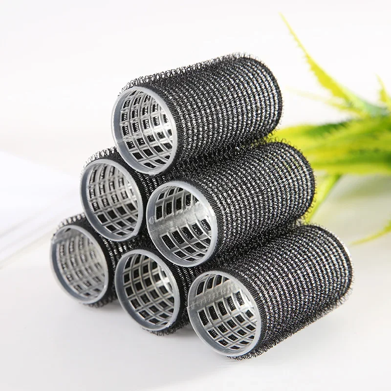 Multi-Size-Black-Self-Grip-Hair-Rollers-Pro-Salon-Hairdressing-Curlers ...