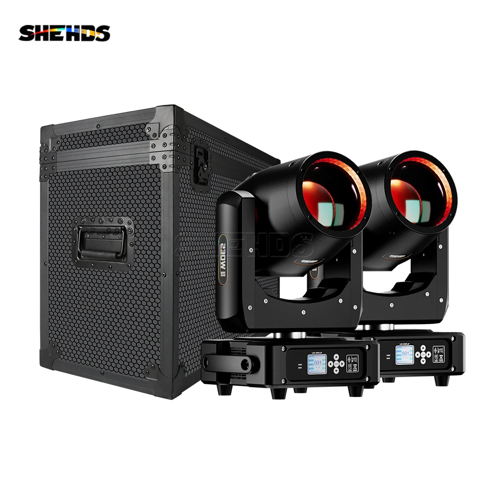 SHEHDS Flight Case With New Upgrade Super 230W 7R Beam Moving Head Lighting For DJ Disco Wedding ...