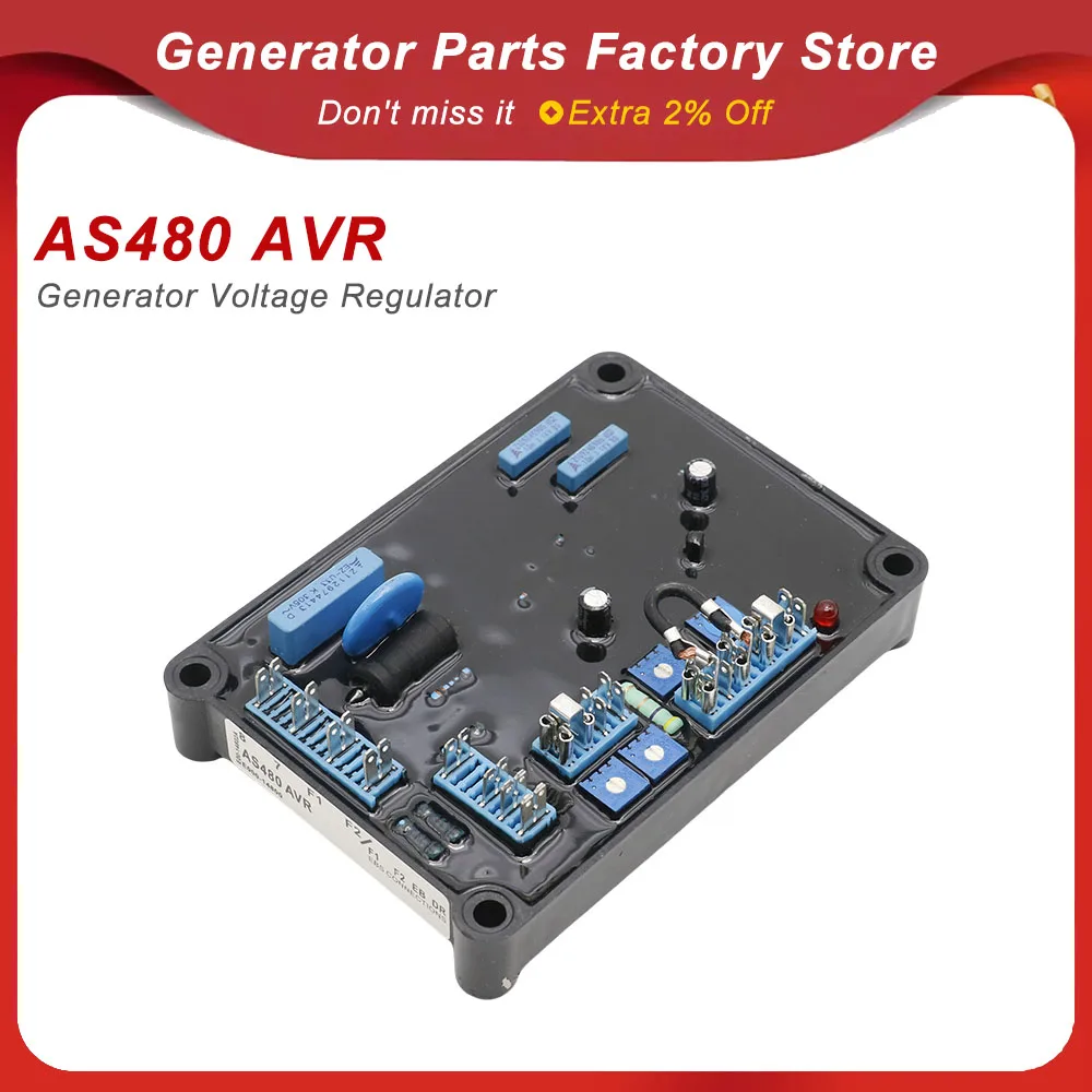 AS480 AVR Brushless Generator Voltage Regulator Automatic Alternator ...