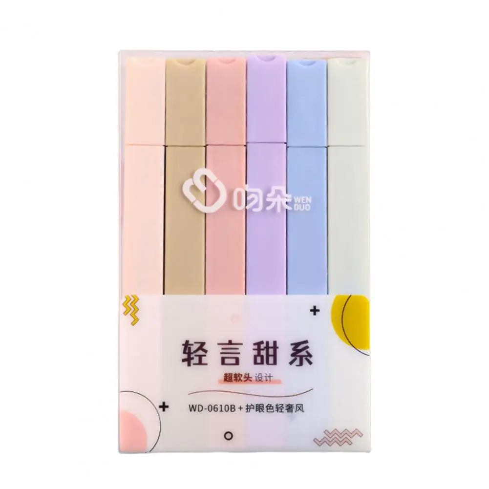 Resaltador-de-Color-para-estudiantes-rotuladores-de-colores-Pastel-6 ...