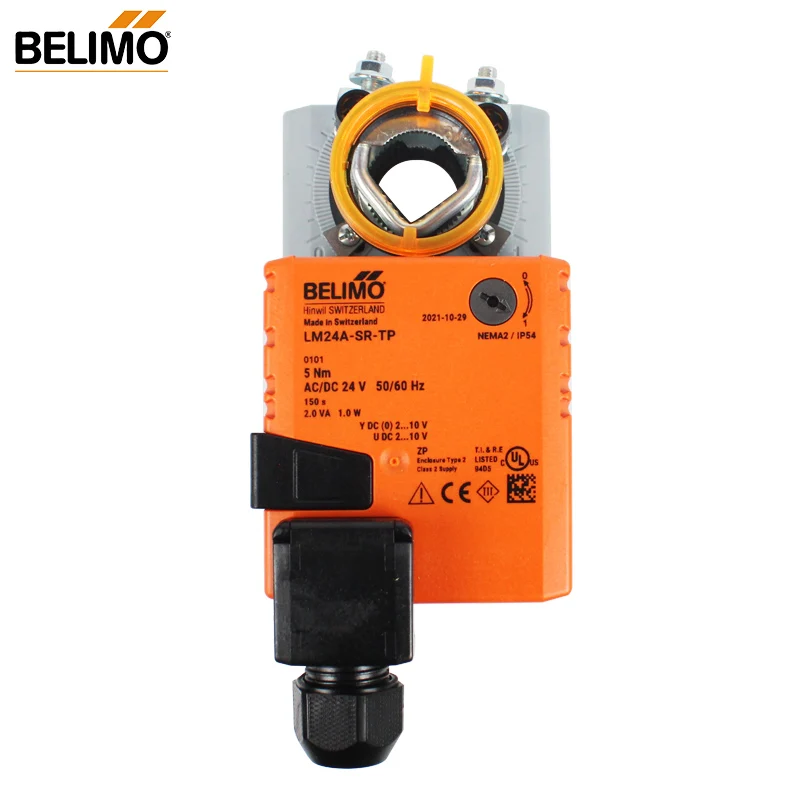 BELIMO LM24A-SR-TP 5Nm DC24V Modulating Damper Actuator for Adjusting Dampers In Technical ...