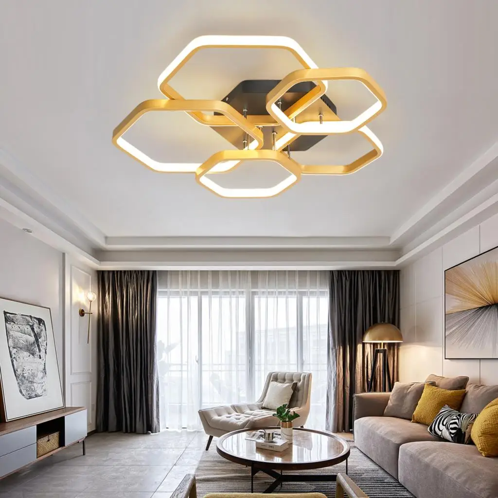 NEO Gleam Modern Led Chandelier For Living Room Bedroom Children Room ...