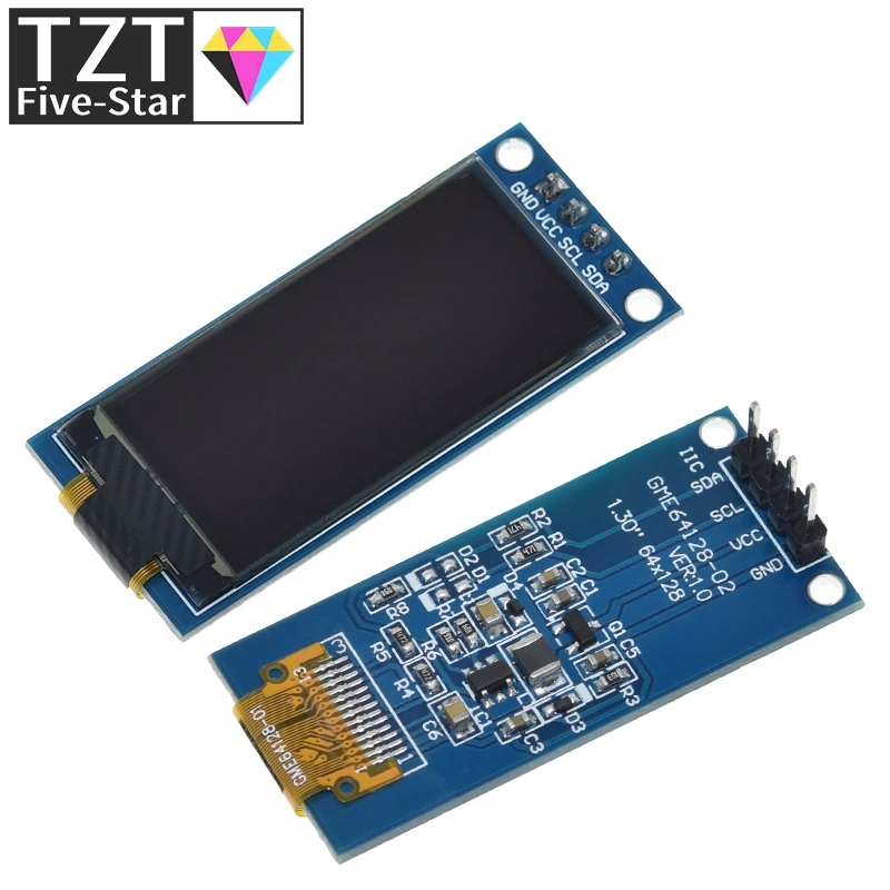 1.3 inch OLED display 64×128 LCD module SH1107 LCD 1.3 "OLED Vertical screen module for arduino ...