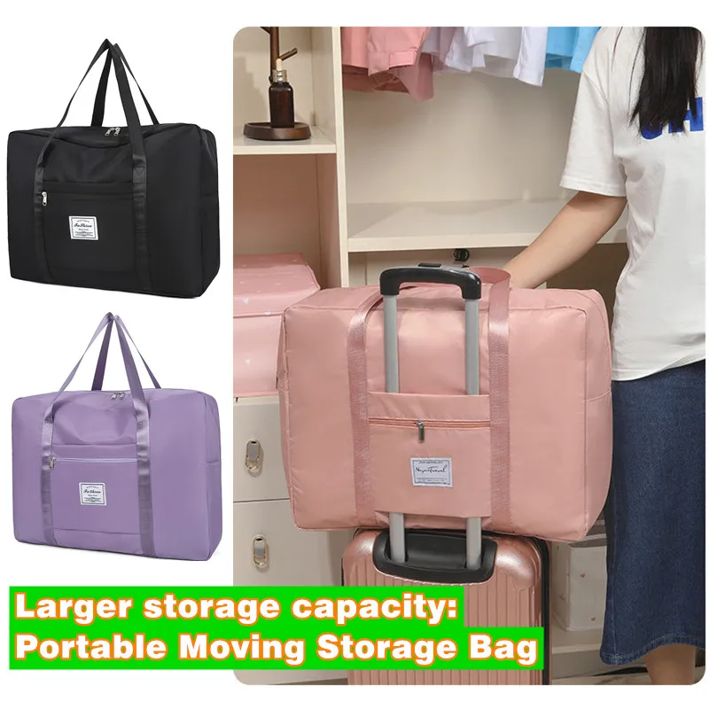 Large-capacity-Nylon-Fabric-Moving-Storage-Bag-Portable-Folding-Luggage ...