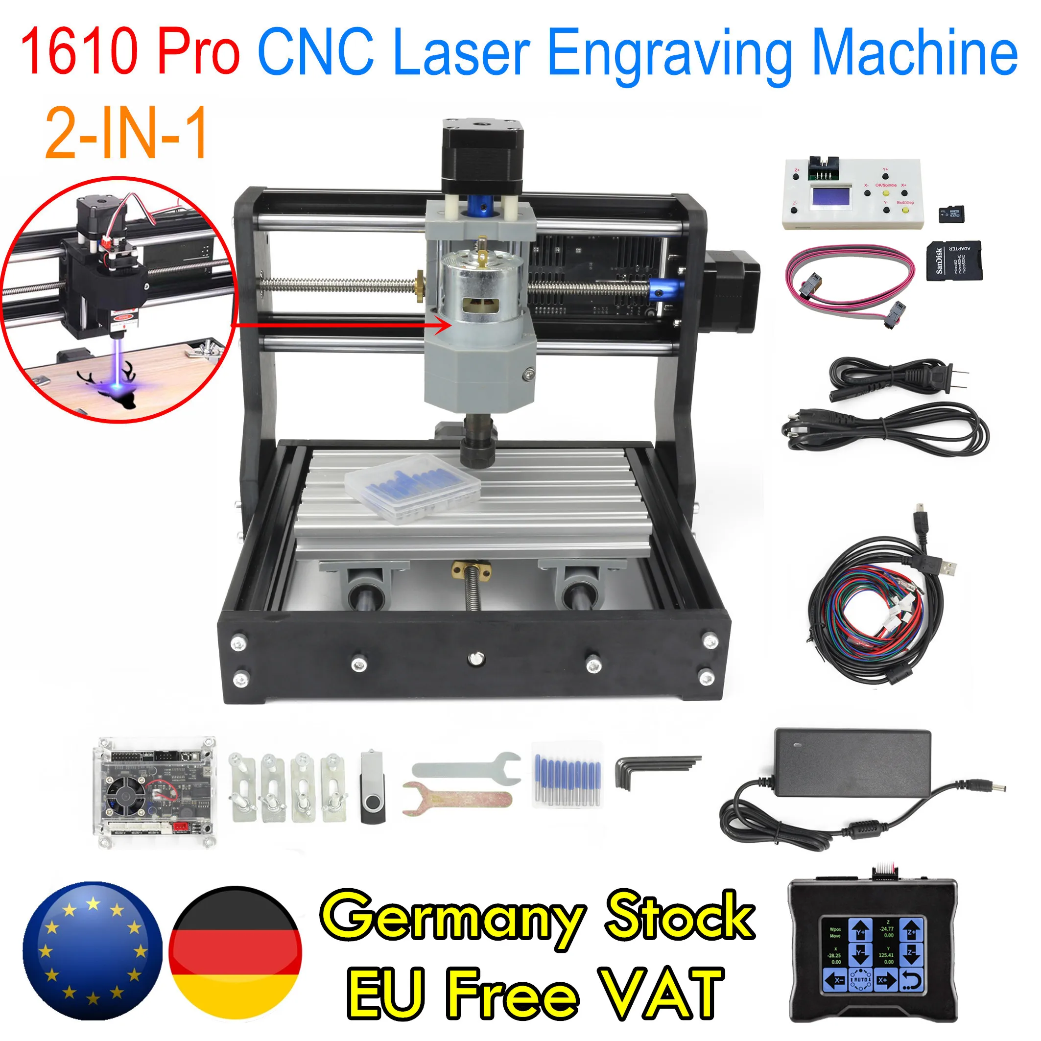 EU-Stock-Free-VAT-DIY-CNC-1610-Pro-GRBL-Controller-Laser-Engraving ...