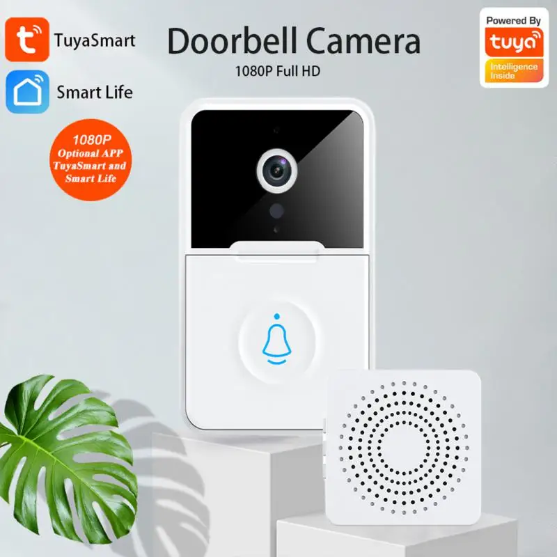 Tuya-Wireless-Doorbell-Required-Battery-Self-Powered-Waterproof-Door ...