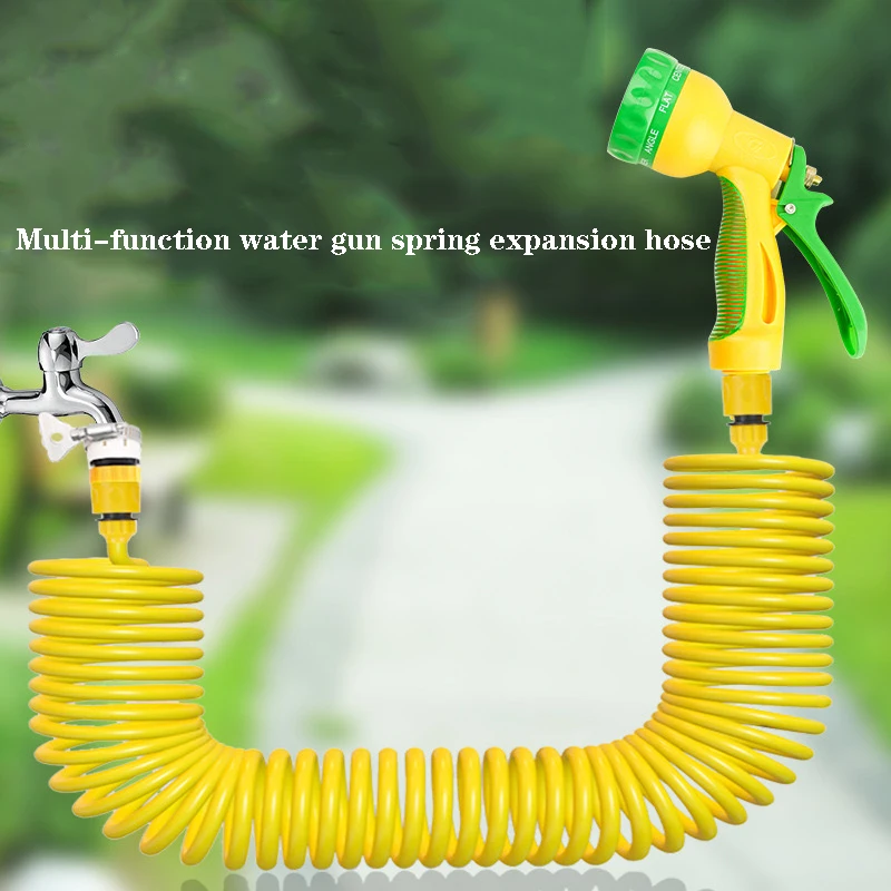 Multi-function-water-gun-spring-telescopic-water-pipe-home-water-garden ...