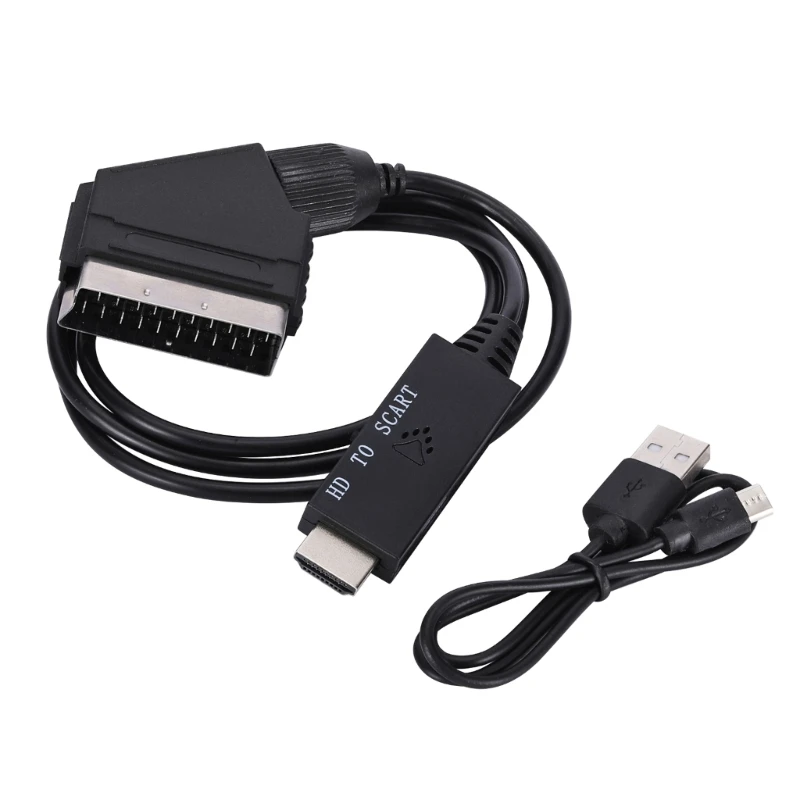 to Scart Adapter Converter Compatible for HDMI-compatible 1.3 ...