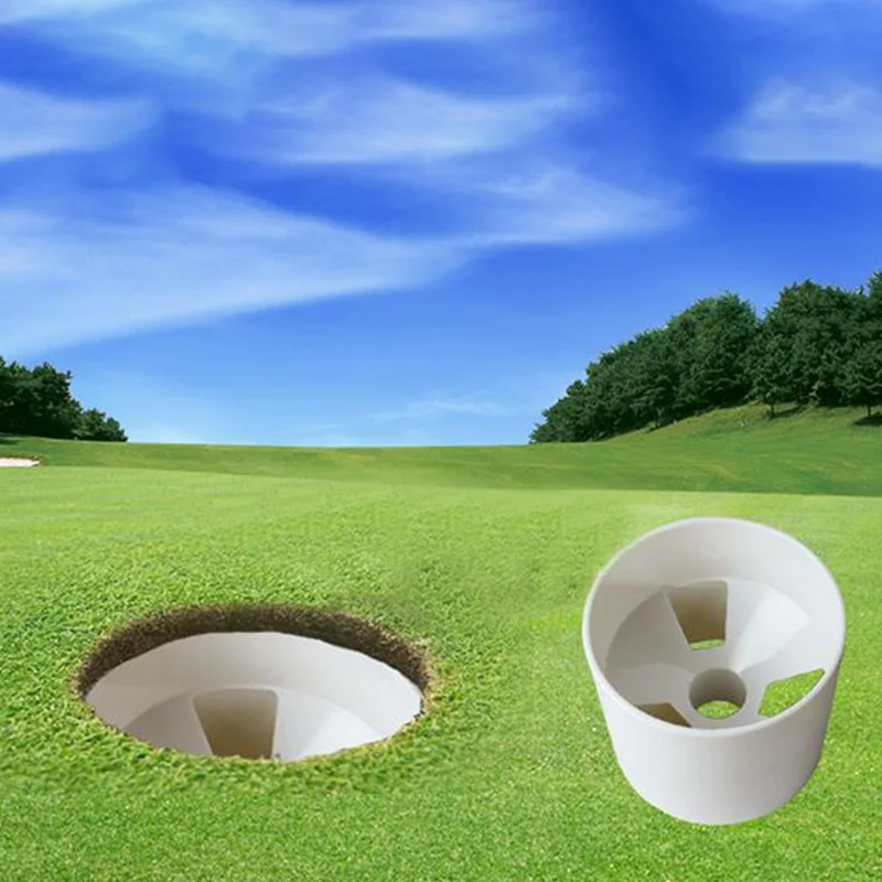 Golf-Training-Aids-Putting-Putter-Hole-Cup-Plastic-White-Practice-Cups ...