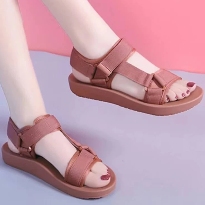 여름 샌들 럭셔리 신발 플랫슈즈 신발 여성 플랫 샌들 통굽 샌들 크록스샌들 야외 샌들 럭셔리 디자이너 신발 구두 여성 한국 여성