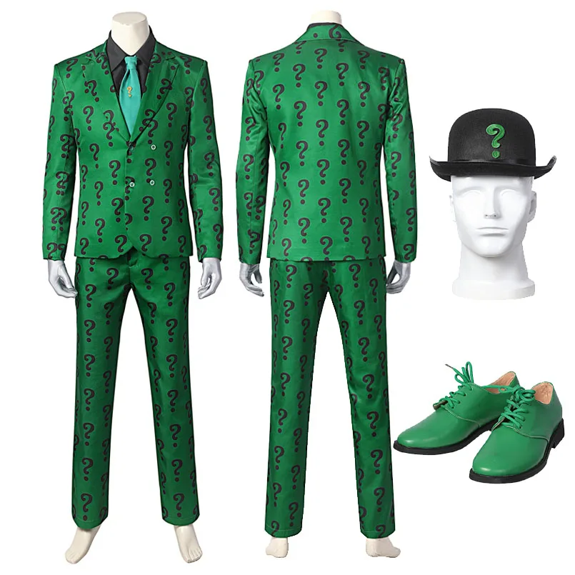 The-Bat-1966-Riddler-Cosplay-Green-Outfit-Adult-High-Quality-Gotham ...