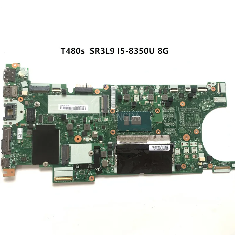 For-LENOVO-thinkpad-T480S-Laptop-motherboard-SR3L9-I5-8350U-8G-01LV622 ...