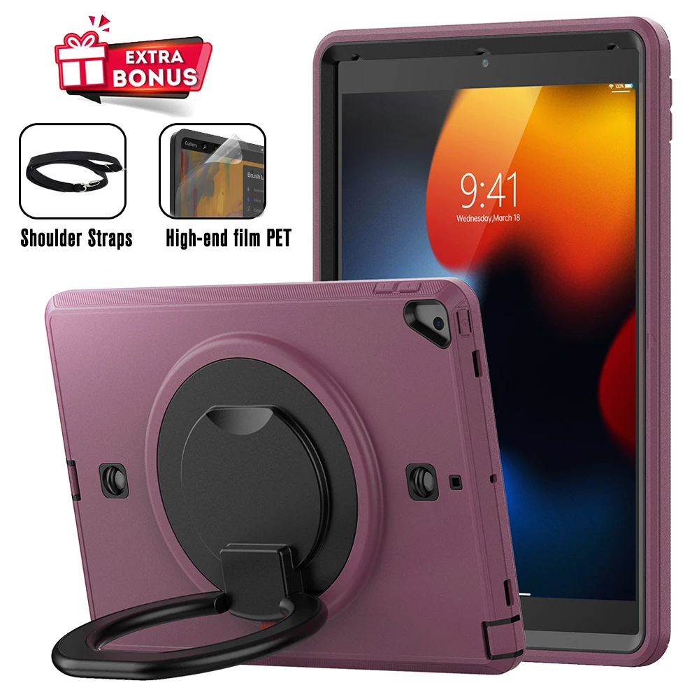 Funda a prueba de golpes para tableta, soporte de mango para iPad 10,2 ...